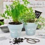 DIY Kräutertöpfe - Frühling in der Küche, ein einfaches Upcycling mit Farbe