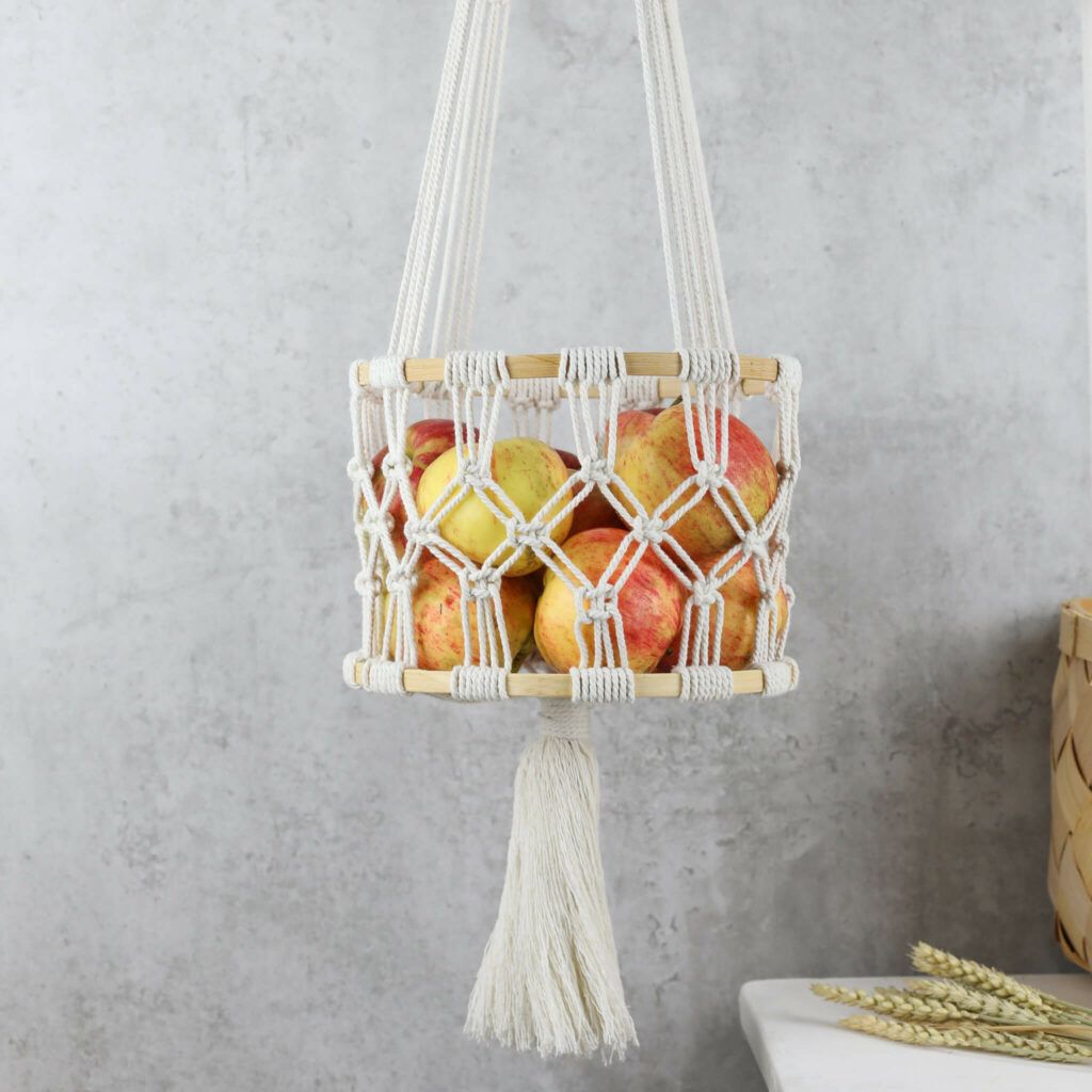 Hanging basket - Makramee Hängekorb mit Anleitung