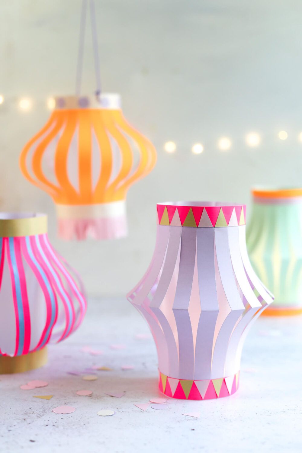 DIY Papier Lampions für eine coole Sommerdeko